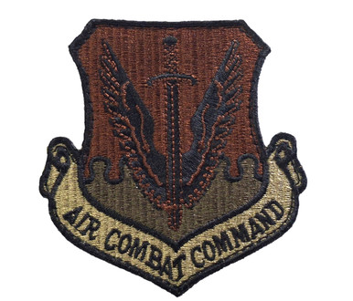 Multicam OCP ACC ACC Air Combat Command Patch With Black Border With Hook Backing