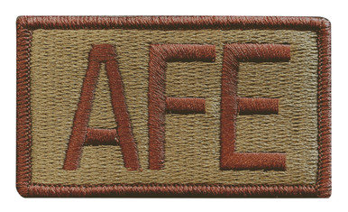 Multicam OCP AFE Patch with Hook Backing (Spice Brown Letters and Border)
