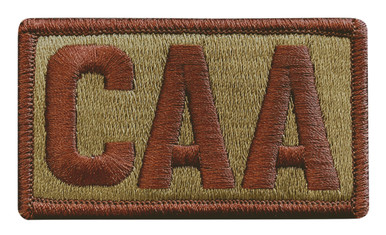 Multicam OCP CAA Patch with Hook Backing (Spice Brown Letters and Border)