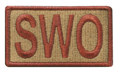 Multicam OCP SWO Patch with Hook Backing (Spice Brown Letters and Border)