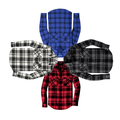Custom Embroidered Plaid Flannel Shirt