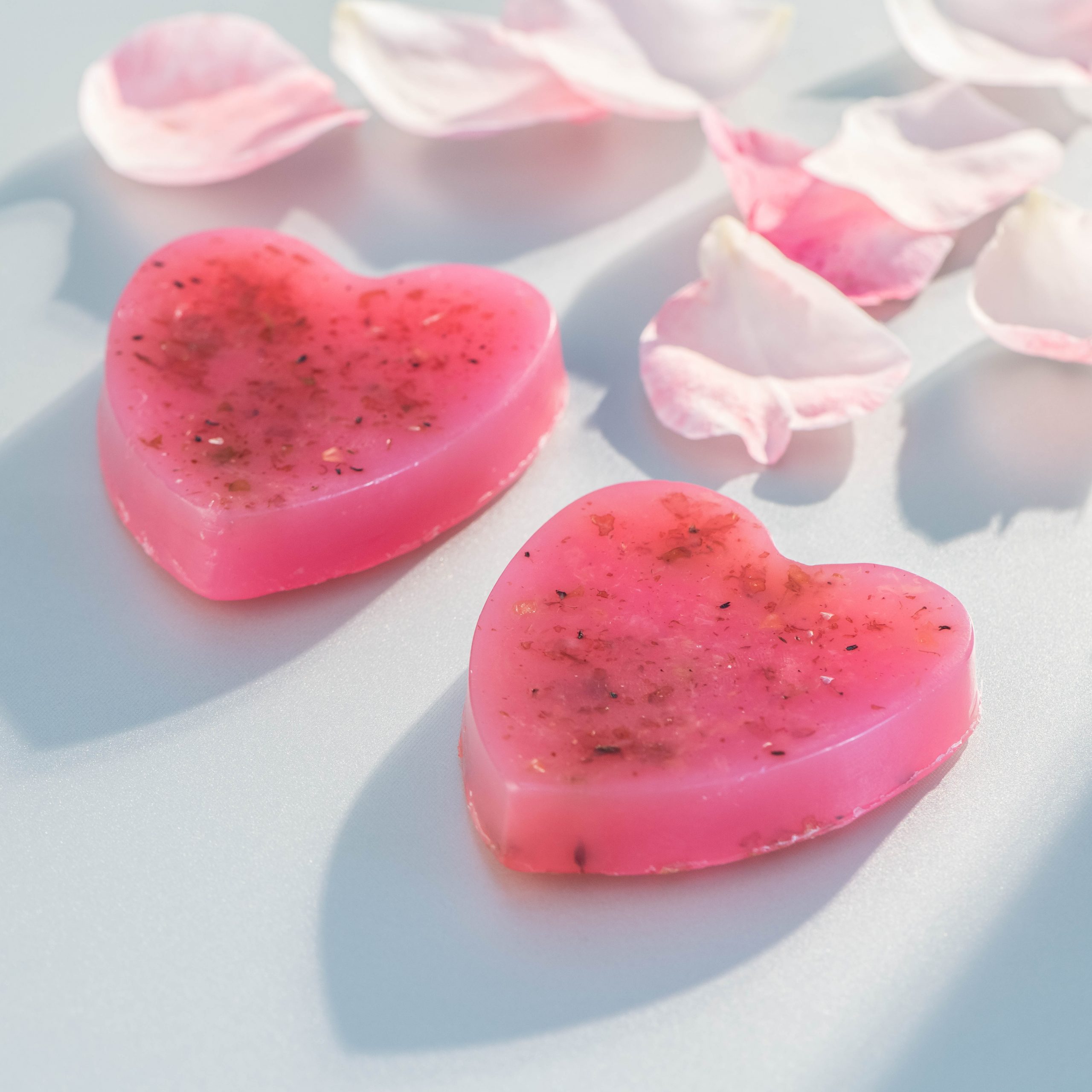 Rose & Cucumber Heart Shape Soap