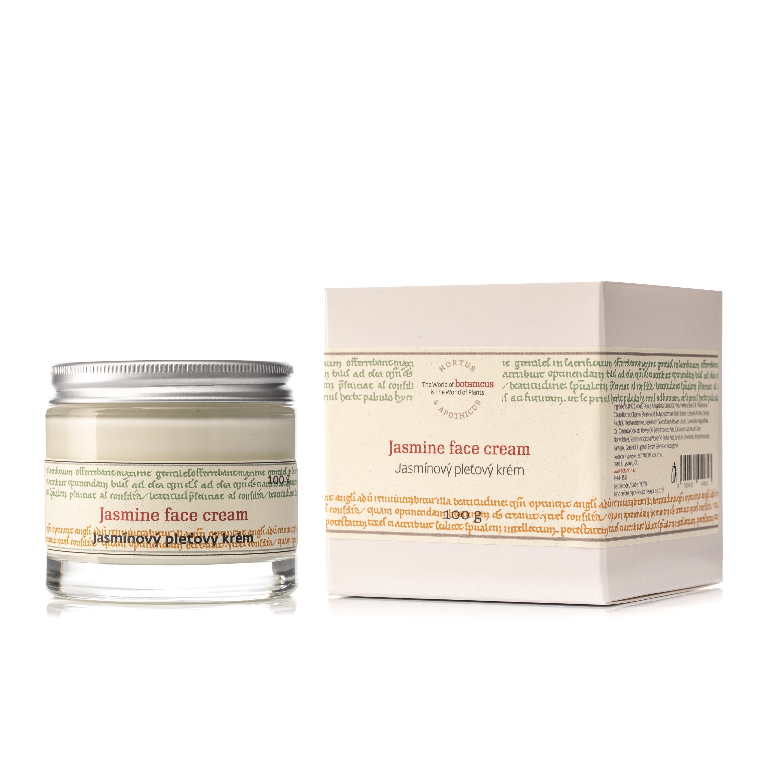 Face cream with Jasmine Essential Oil