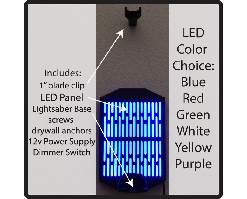 Vertical LED Saber Stand Single Color