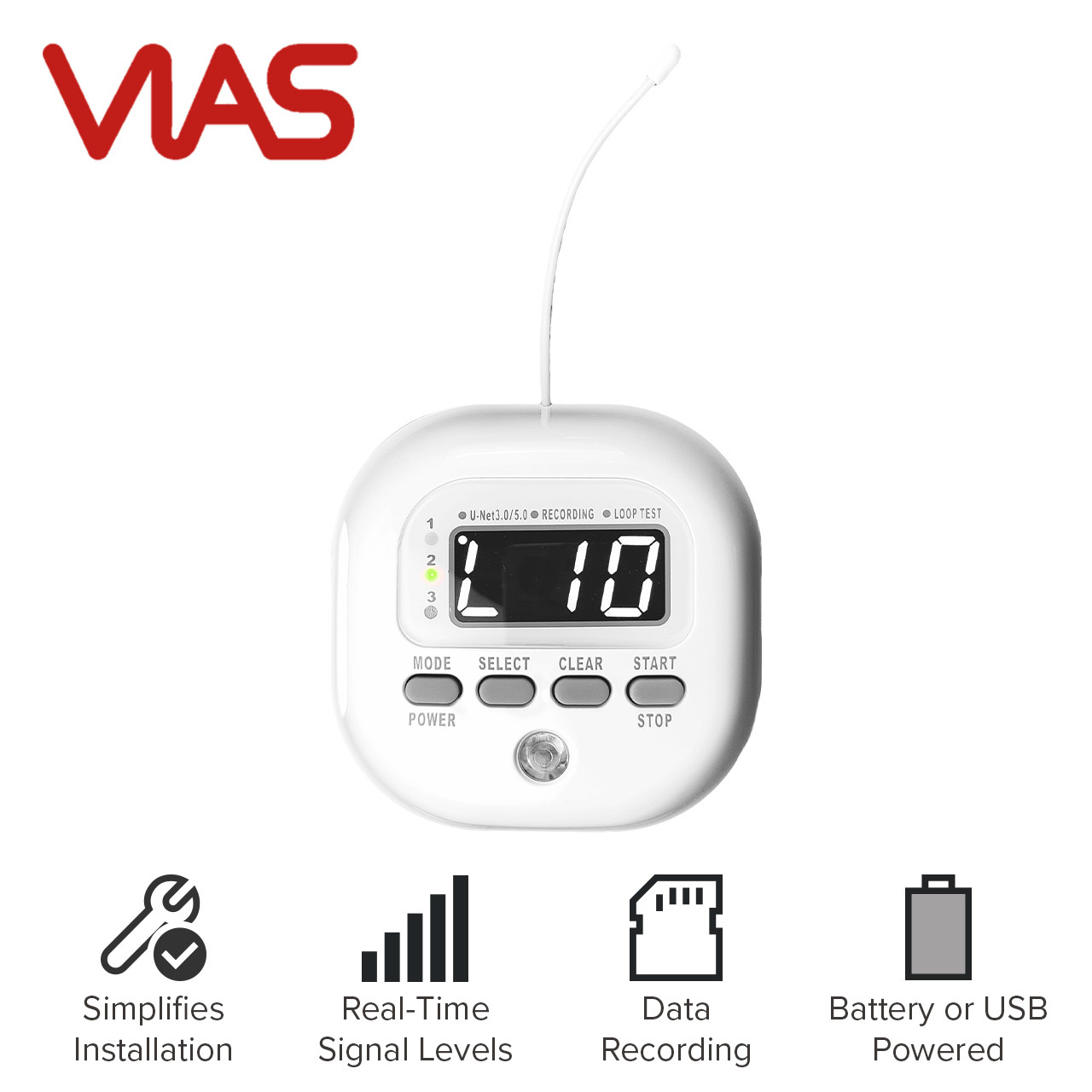 VIAS RF Signal Testing Tool, Real-time Display Peak Monitor + Log ...