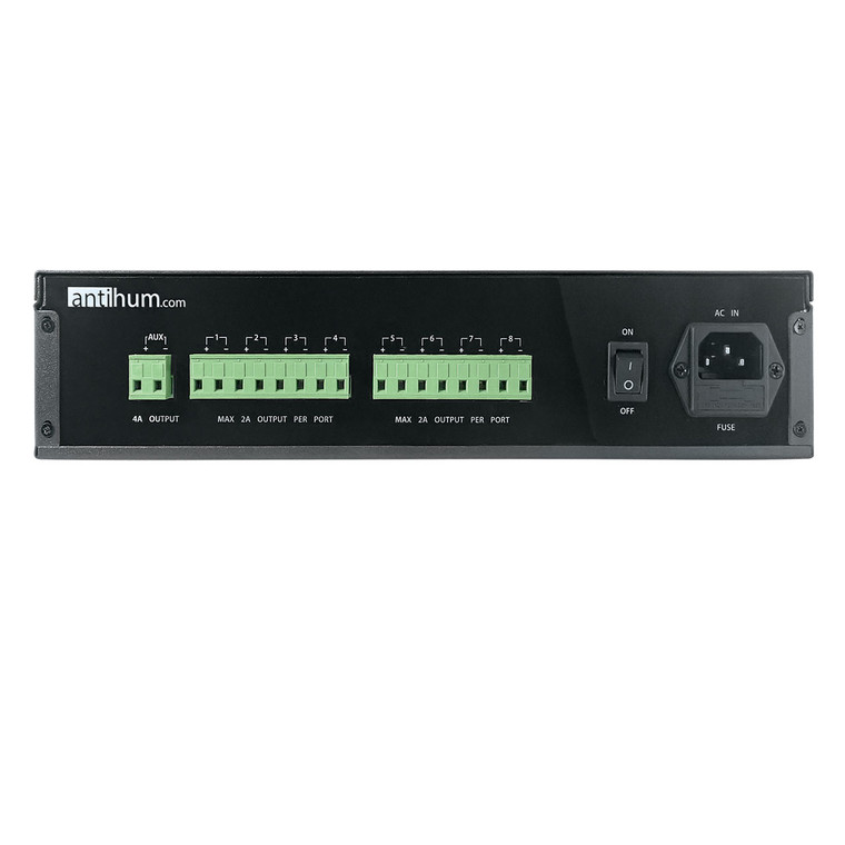 Professional PSU - Rack Mount - 12V DC 10A - 9 Output - System Q Ltd