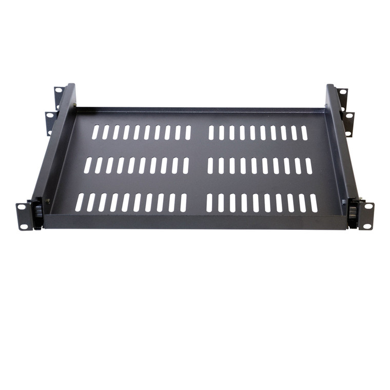 19 Inch Rack-Mount 1U Sliding Shelf 14 Inch Deep - System Q Ltd
