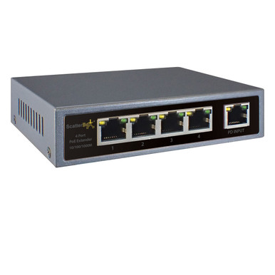 4Ch Gigabit PoE Switch & Extender - System Q Ltd