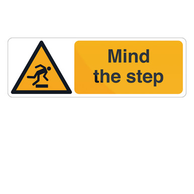 Mind The Step Sticker (100 x 300mm) - System Q Ltd