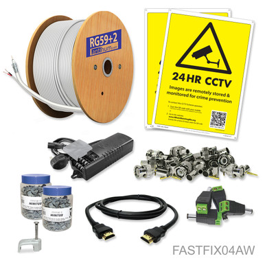 4ch Co-ax Fast Fix Kit with Adjustable PSU - System Q Ltd