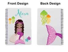 Personalized Notebook, custom mermaid notebook, small notebook