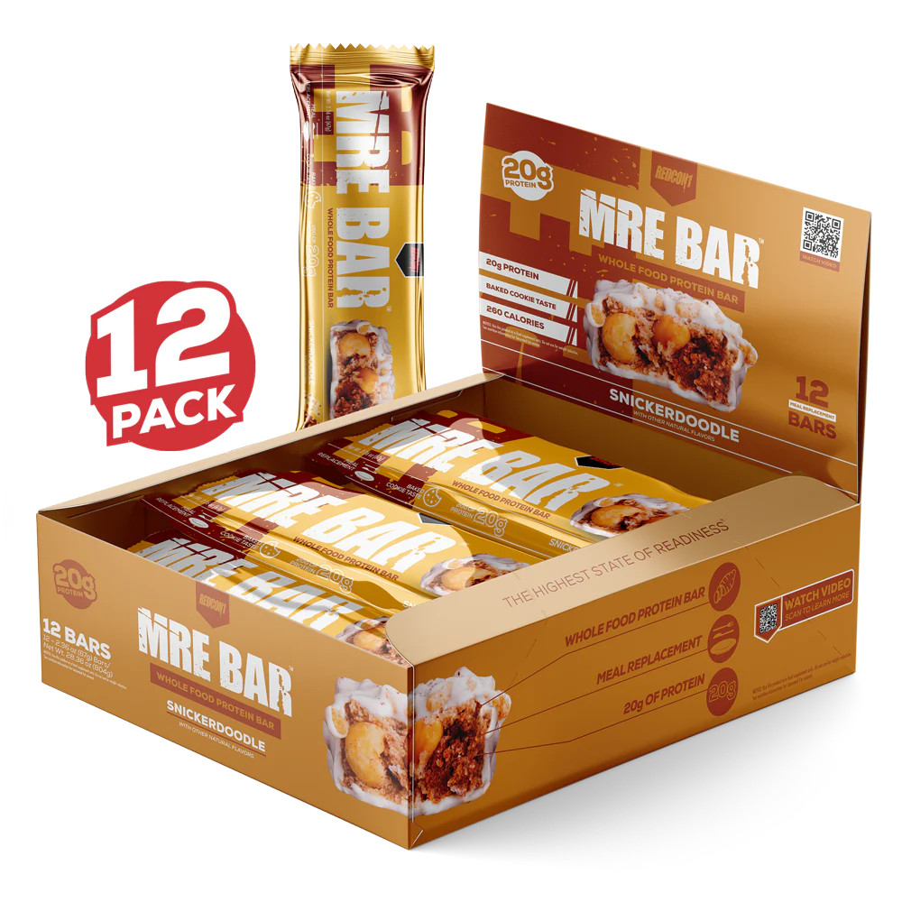 Redcon1 MRE Protein Bar (Box of 12) - Snickerdoodle - Coresupplements.ca