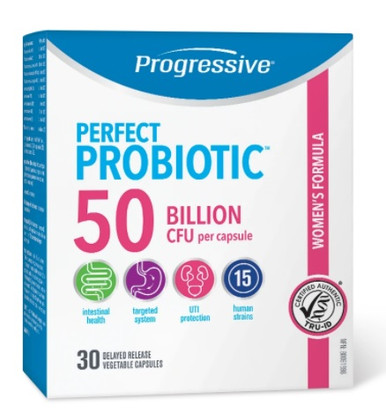 Progressive Perfect Probiotic Women's 50 Billion CFU (30 Capsules ...