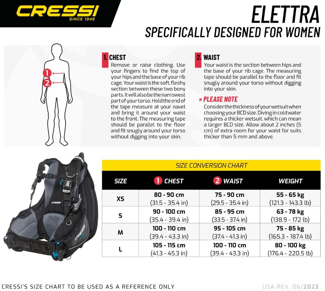 Cressi Elettra Ladies BCD | Scuba Gear Canada