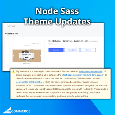 Bigcommerce Theme Node-Sass solution