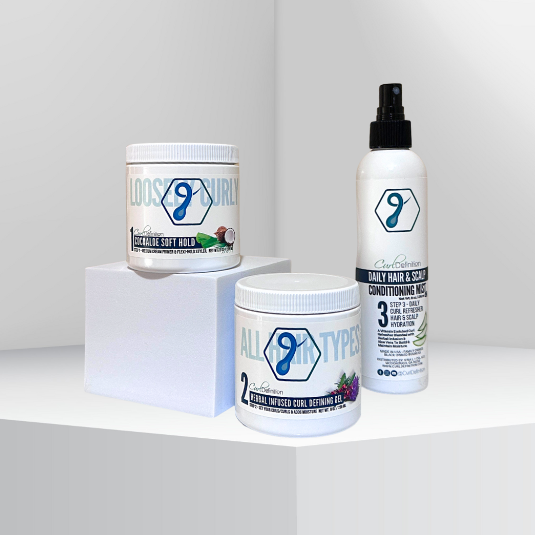 Curl Definition 3 Step System for CURLY Hair