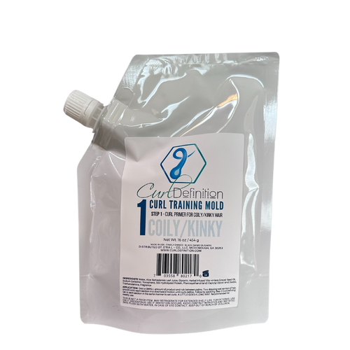 Curl Training Mold, Primer For COILY, Kinky & Tightly Curly Hair, STEP 1