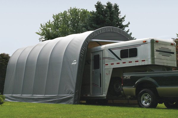 15' Wide x 12' High Round ShelterCoat Wind and Snow Rated Standard 9 oz ...