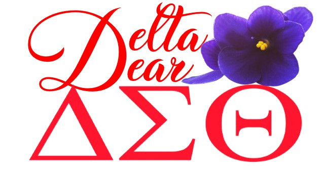 Delta Dear Patch - 5" Height - Delta Sigma Theta Patch - Red Delta ...