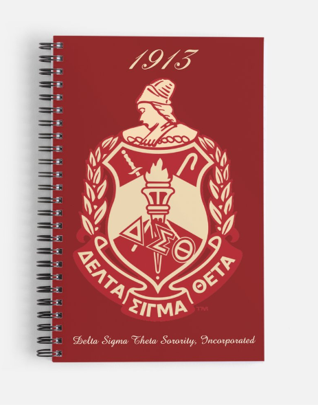 Delta Crest Journal - Journal and Pen Set - Delta Sigma Theta - Writing ...