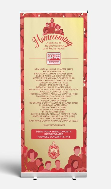 Delta Sigma Theta Retractable Banners - Delta Banner - Sorority Banner ...