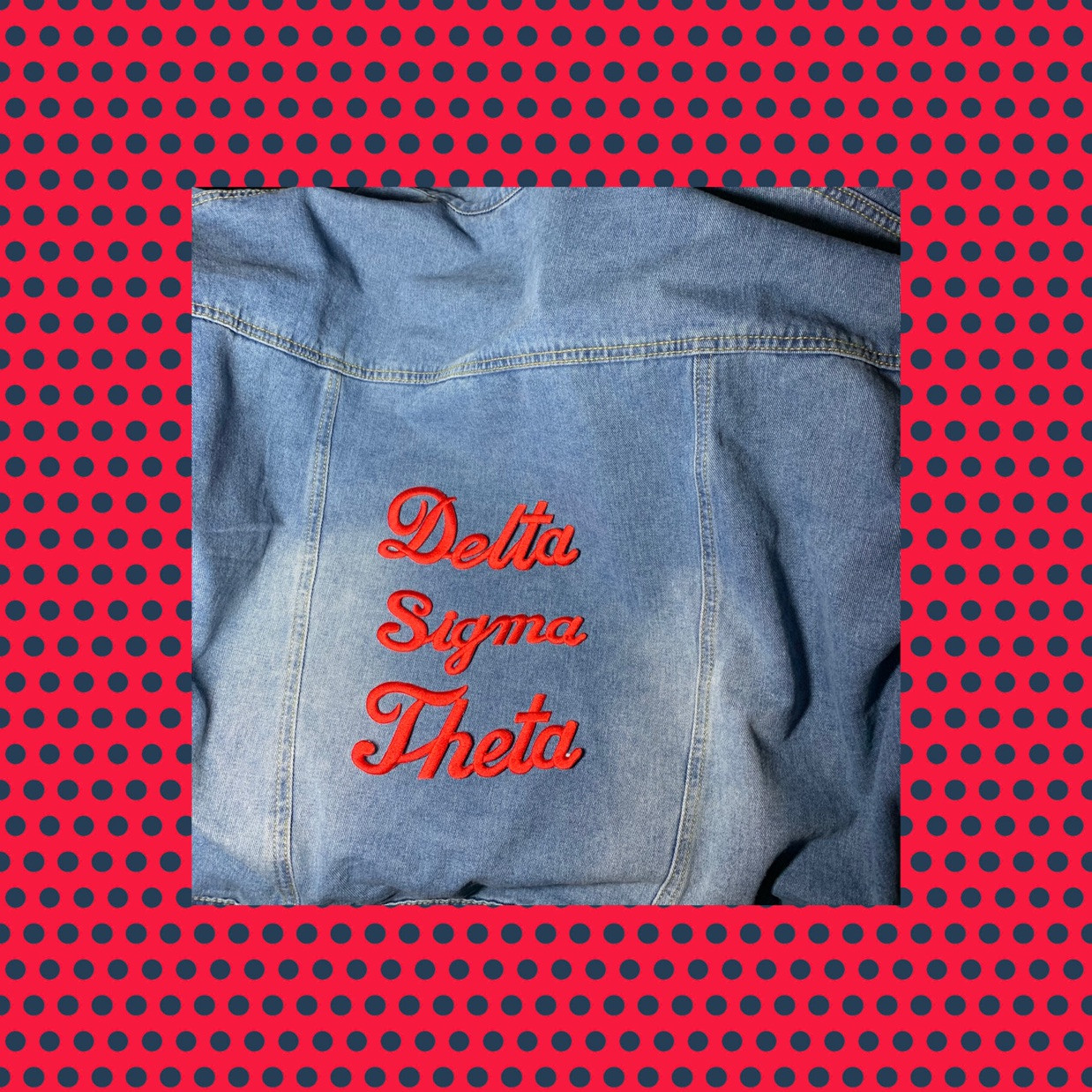 Cursive Delta Sigma Theta Patch Set - Small Sorority Name with ...