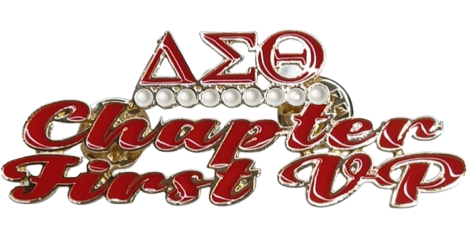 Delta Chapter President Pin - Pearls and Symbols - Chapter President ...
