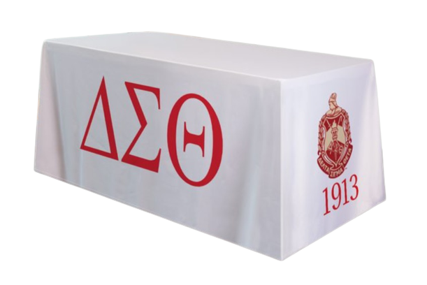 Customized Delta Sigma Theta Table CUSTOMIZED Covers - 6 ft. Table ...