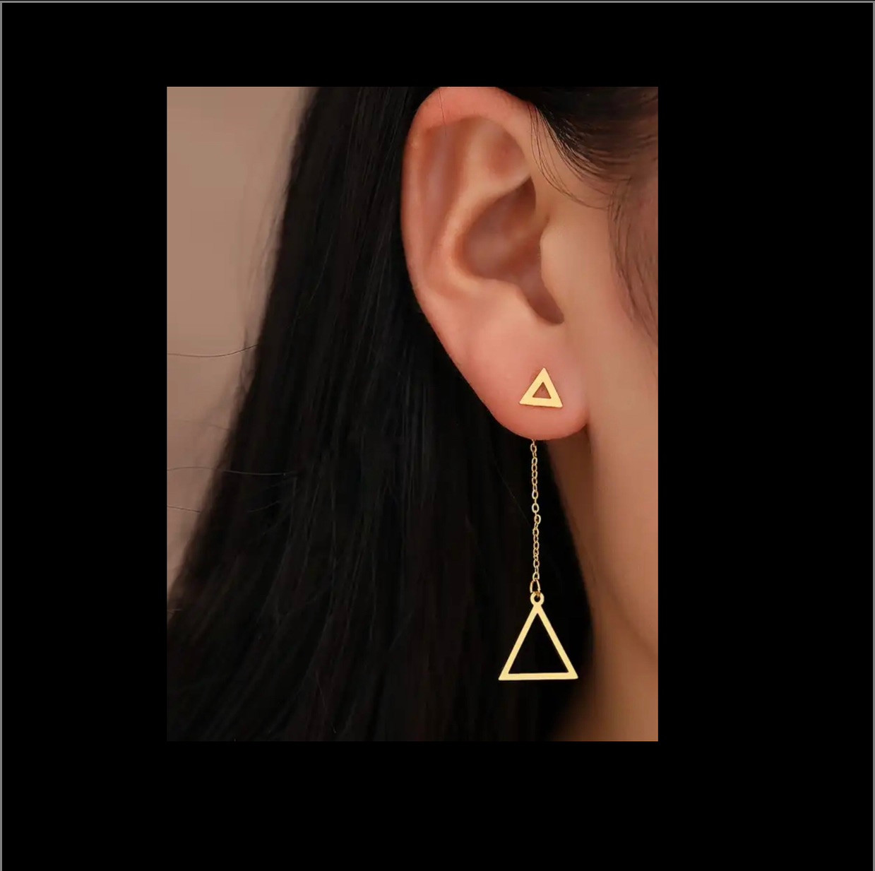 2-pc. Dangling Delta Goldtone Earrings - Dainty Earrings - Petite Delta ...