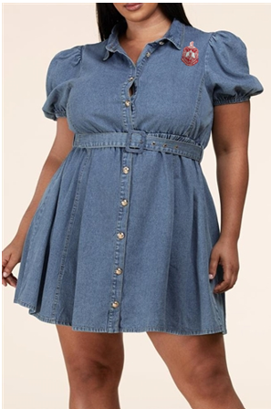 Denim Maxi Split Dress - Denim Maxi Dress - Side Slits and Pockets ...