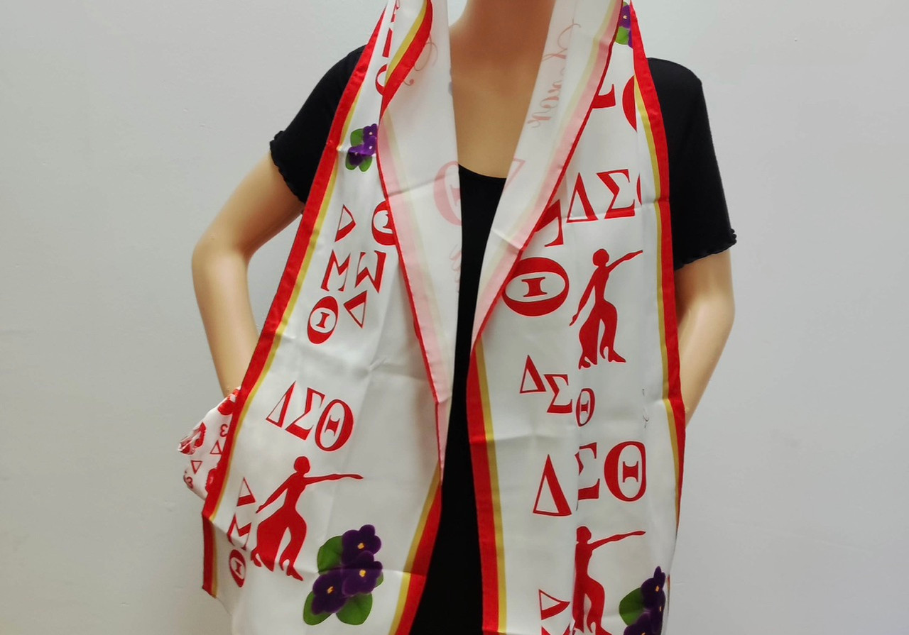 All Delta Symbols Scarf - 72" Versatile Delta Scarf - Delta Symbols ...