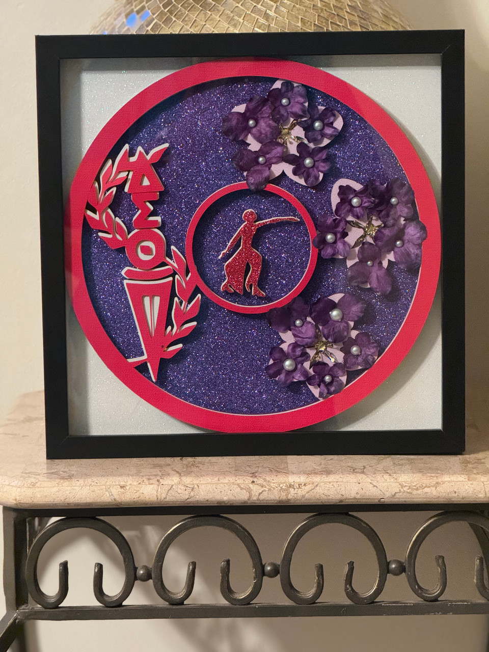 Delta Sigma Theta Customized Shadow Box - CUSTOMIZED AS SHOWN - Delta ...