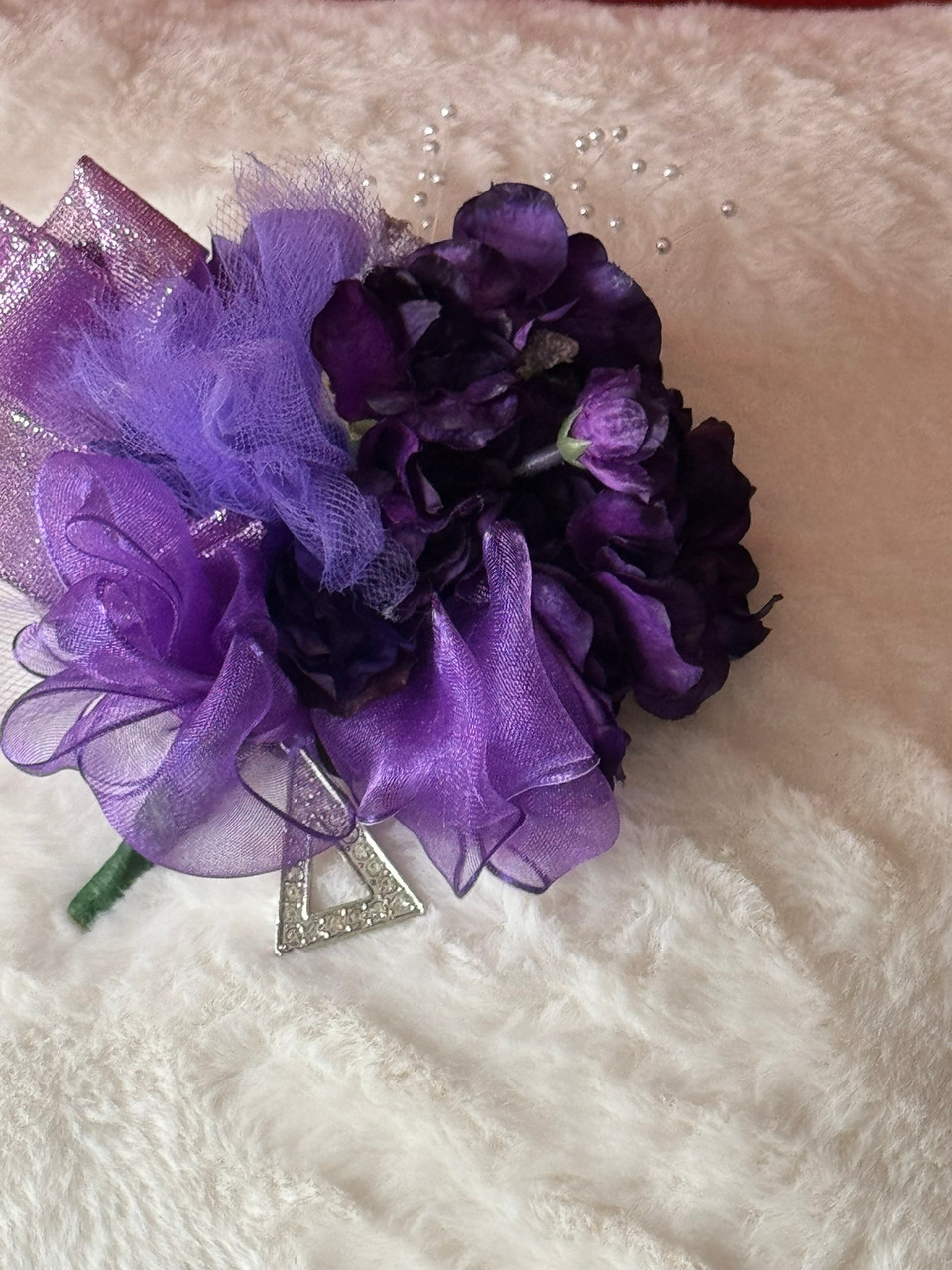 African Violets Corsage - Diana - DESIGNS WILL VARY - READ DESCRIPTION ...