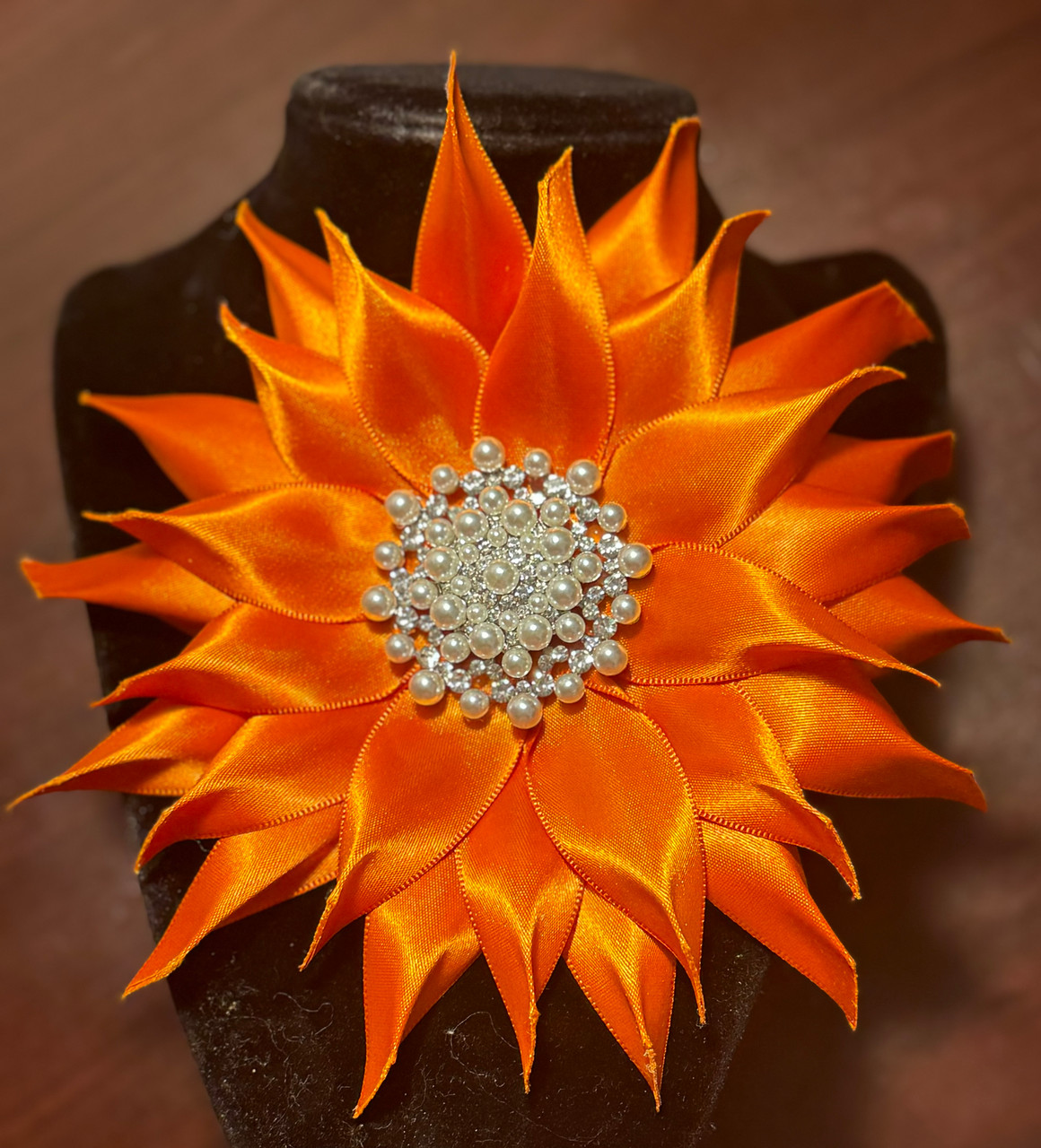 Orange - Tangerine Color Starlight Ribbon Corsage - ELLISHARENEE2 ...