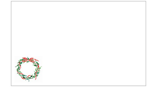 "CLASSICAL" - Happy Holidays 5X7 (Single card) - Positive Stationery ...