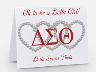 Hearts of Delta Notecard Set of 5 - Sisterhood - Delta Sigma Theta ...