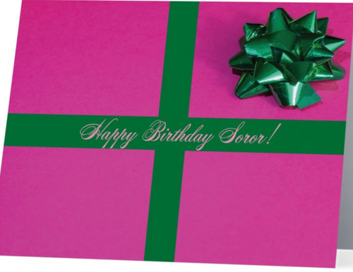 AKA-INSPIRED Notecards - Pink and Green Notecards - Pink and Green ...