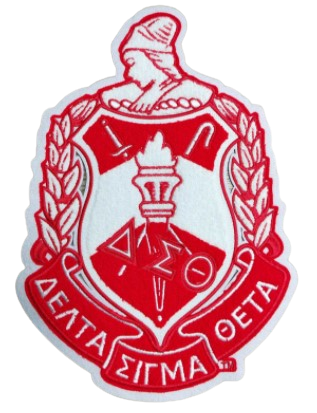 Chenille 1913 Patch - Delta symbol - Nine pearls - Chenille Patch - Red ...