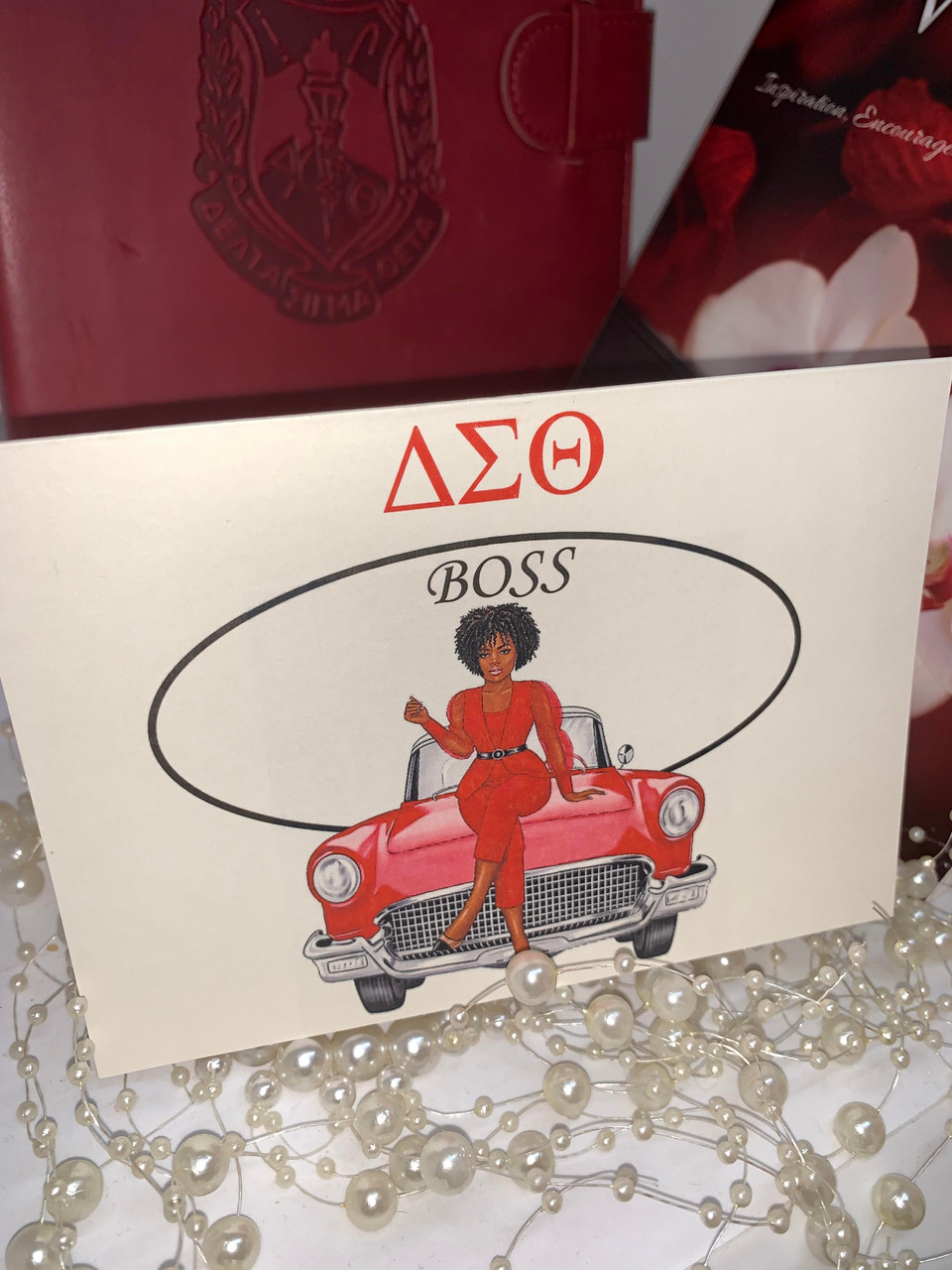 DELTAVERSARY - DELTA CARD - RED SPARKLE- SPECIAL GLOSS COATING - Delta ...