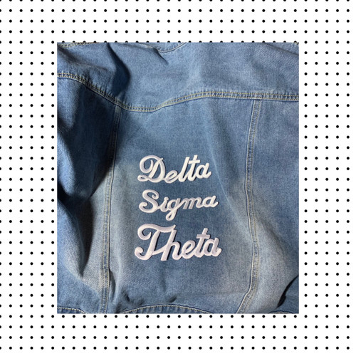 Cursive Delta Sigma Theta Patch Set - Small Sorority Name with ...