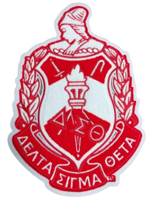 Sew on Delta Chenille Patch - New Enhanced Delta Chenille Crest 10" Scarlet Red and White ...