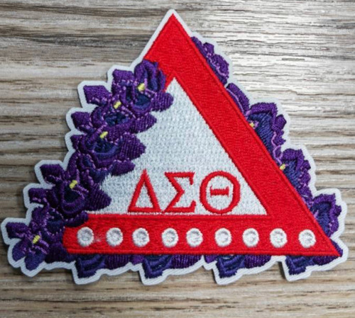 African Violet Patch - African Violet Cluster Embroidered - Embroidered ...