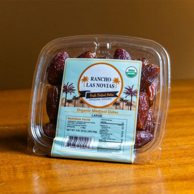 Large Organic Medjool Dates 1 lb. Package - Rancho Las Novias