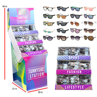 SUNGLASS FLOOR DISPLAY PROGRAM | 300 PCS PER DISPLAY | SUN300 - Shark ...