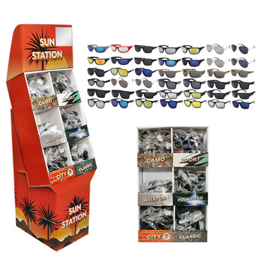 SUNGLASS FLOOR DISPLAY PROGRAM | 192 PCS PER DISPLAY | SUN192DP - Shark ...