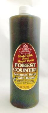 32oz (Quart) Forest Country Gourmet Syrup w/Honey