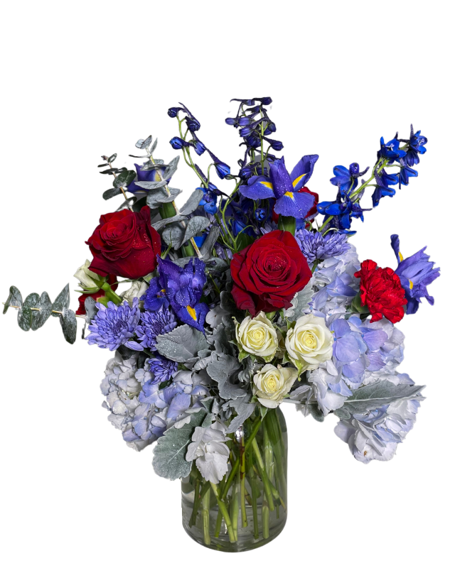 Bloomin’ Proud Red White Blue Flowers – Albuquerque Florist NM