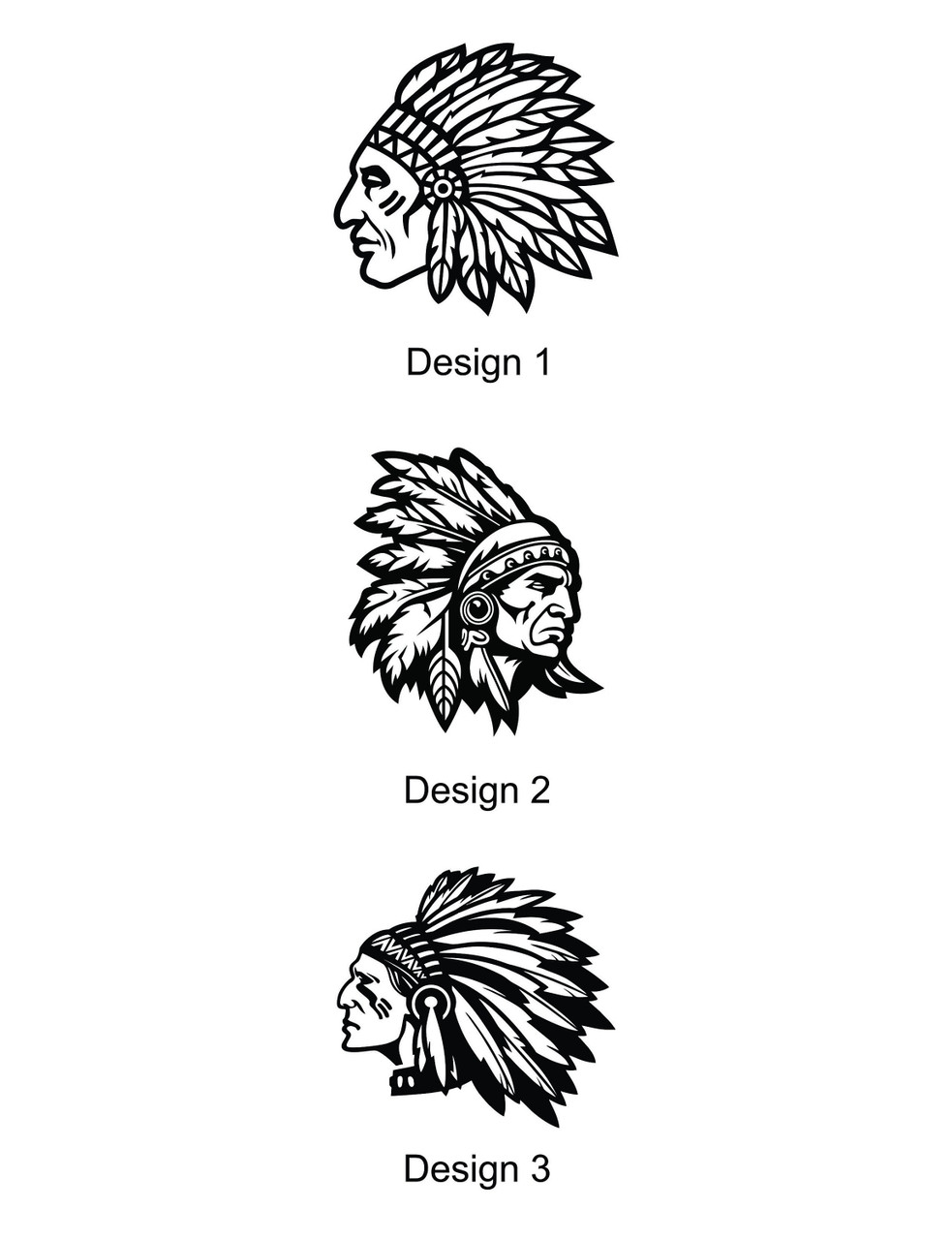 Indian Chief Vinyl Decal, Window Decal, Car Decal - Nish Gear