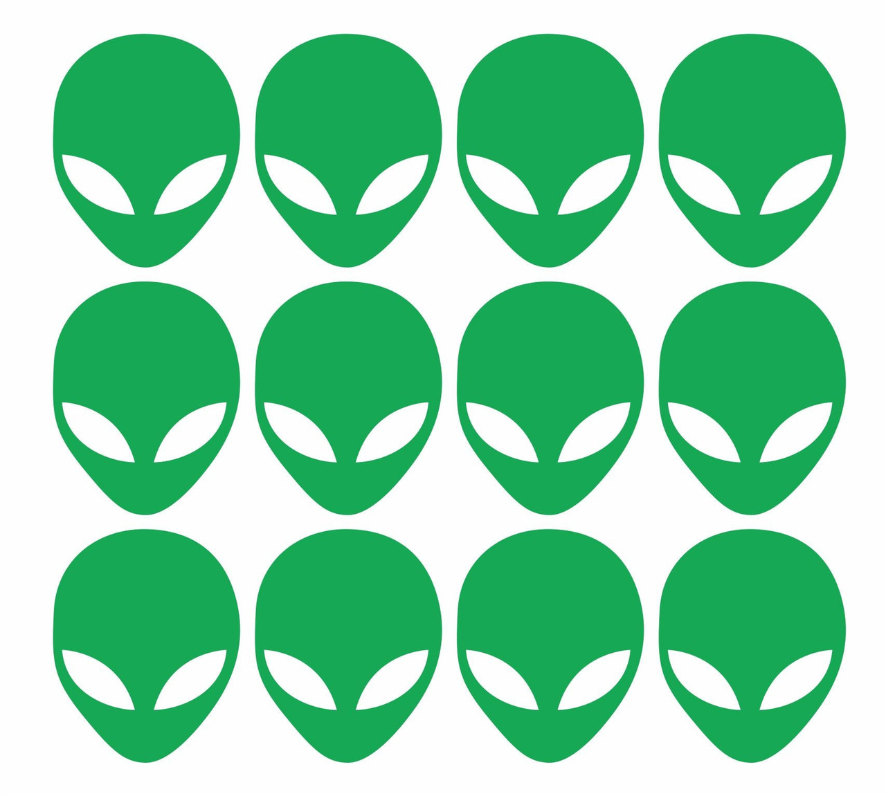 Alien Vinyl Decal Pack of 12 - Nish Gear