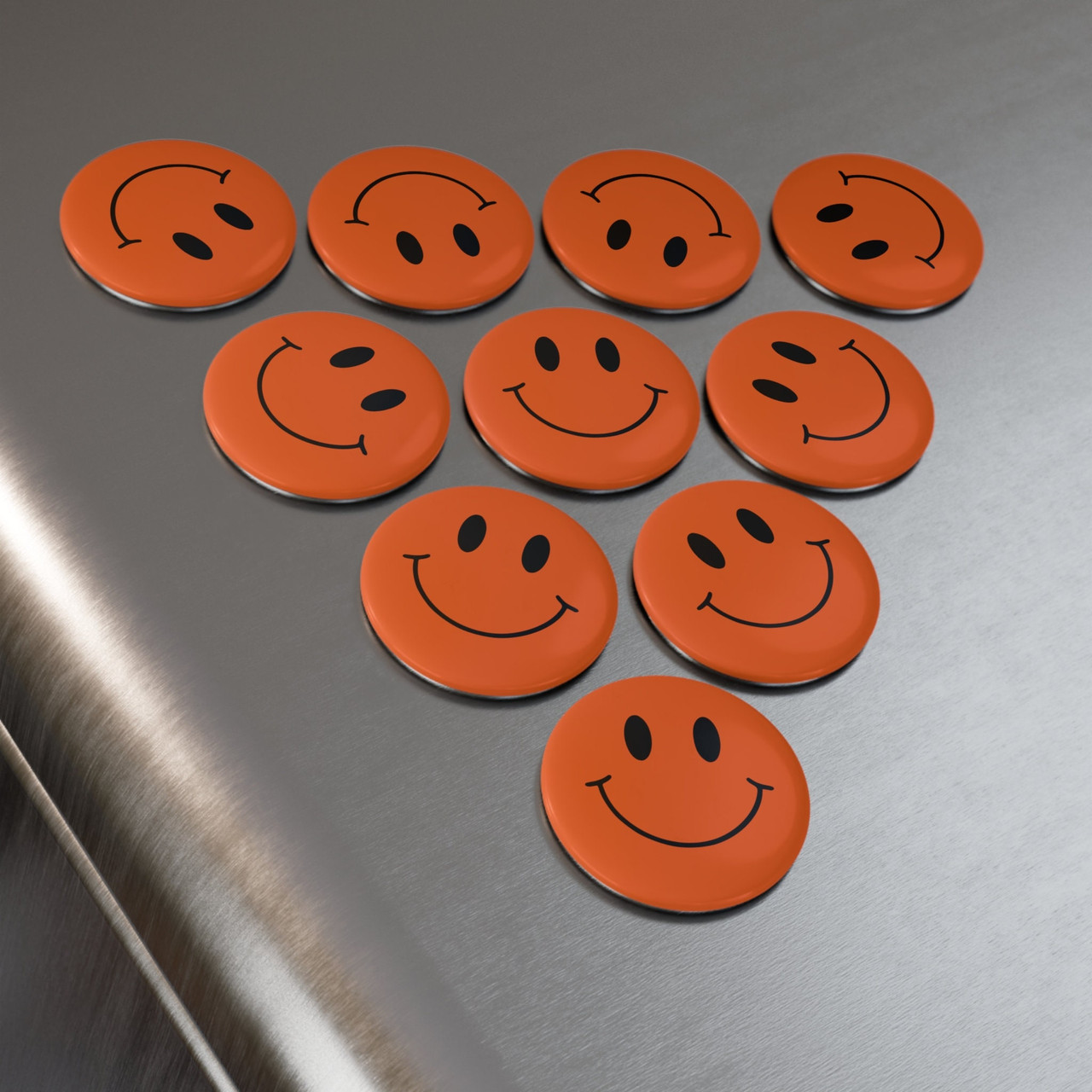 Happy Face Button, Smiley Face Pinback Button, Magnet, Pocket Mirror ...